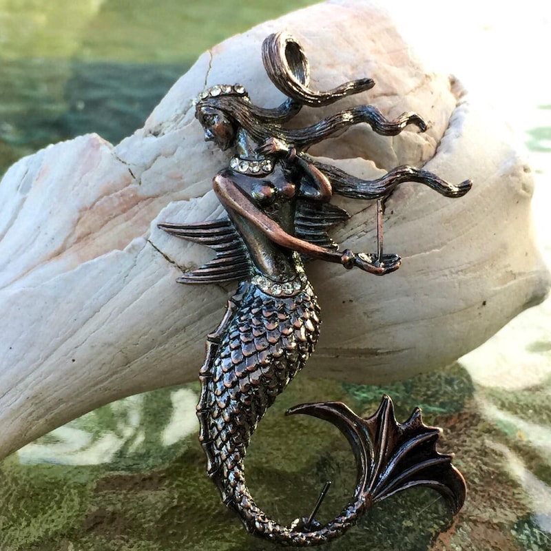 Mermaid Pendant - Etsy