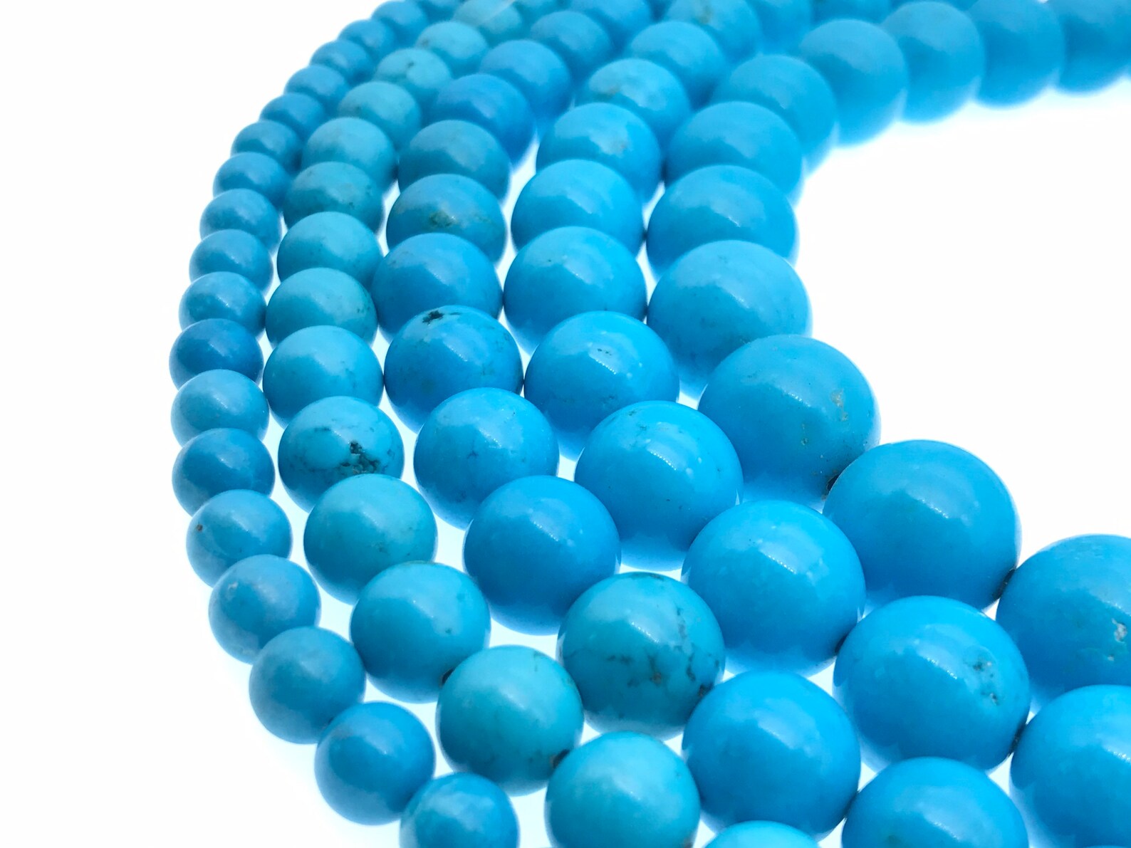Lovely One Strand 15-16 Inches Long Blue Chalk Turquoise - Etsy