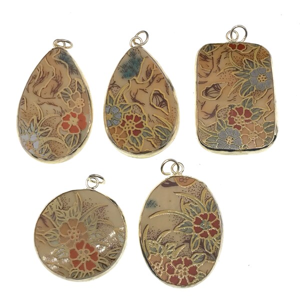 Porcelain Pendant - Etsy