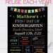 First Day of School Sign Editable, Back to School Sign, 1st Day of ...