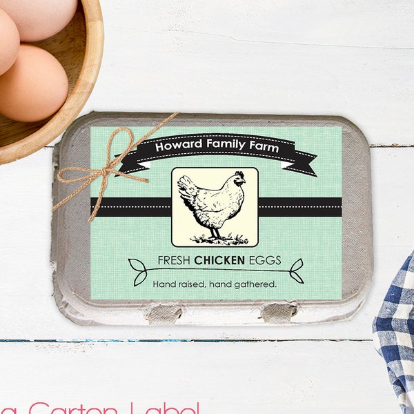 Egg Carton Labels - Etsy