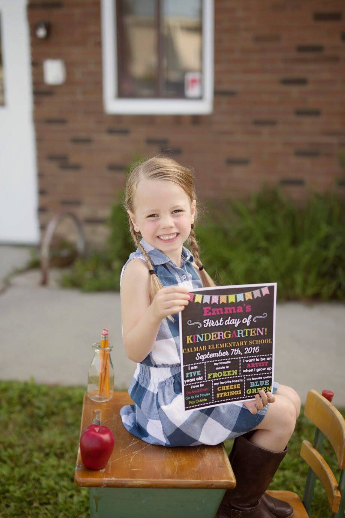 First Day of Prep Sign, First Day of School Sign, Girls Prep School ...
