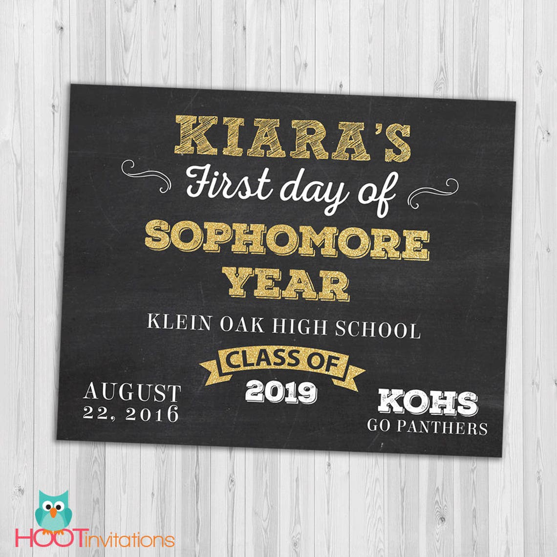 First Day of Sophomore Year Sign First Day of School Sign - Etsy Australia