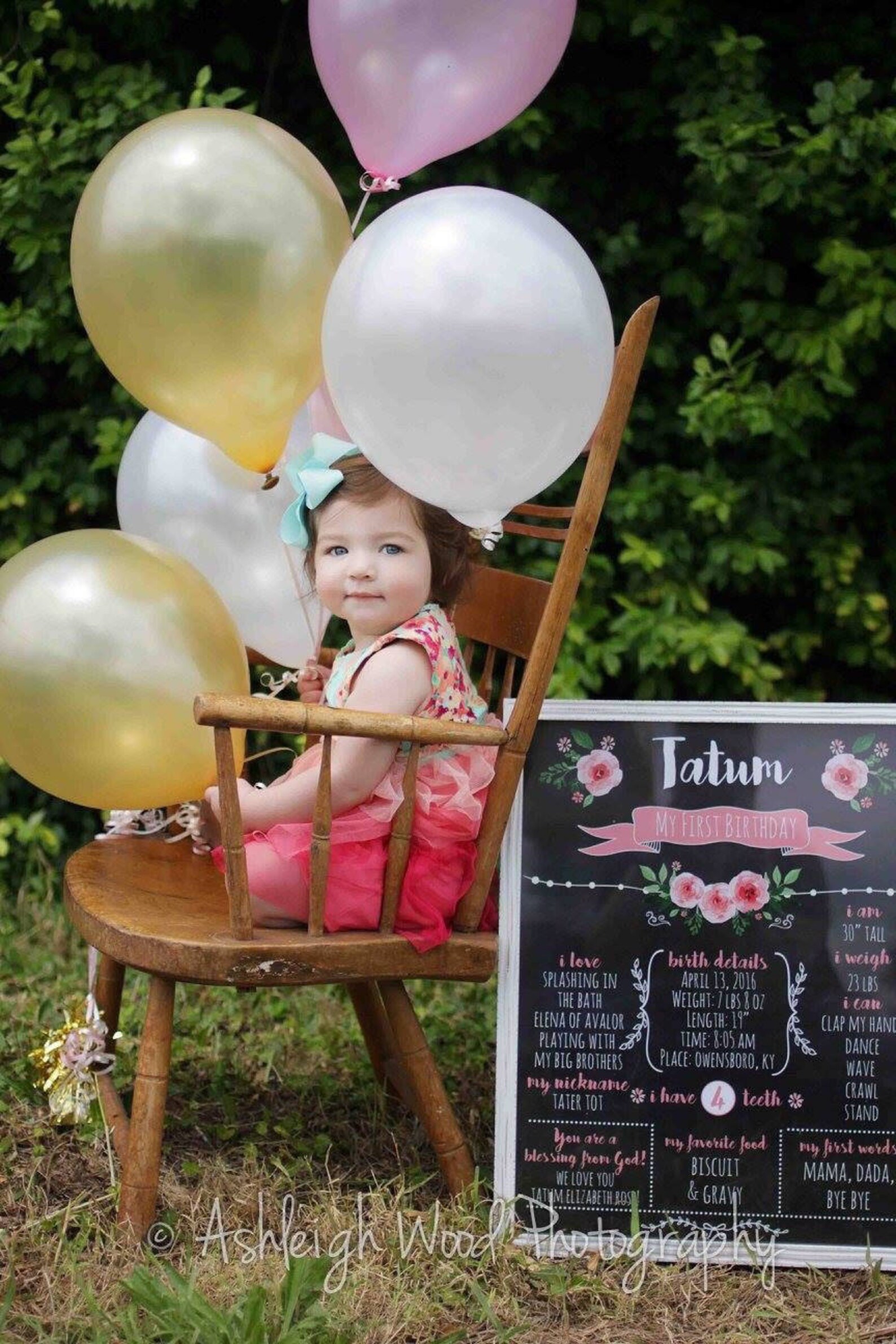 First Birthday Chalkboard Sign Girls Chalkboard First - Etsy