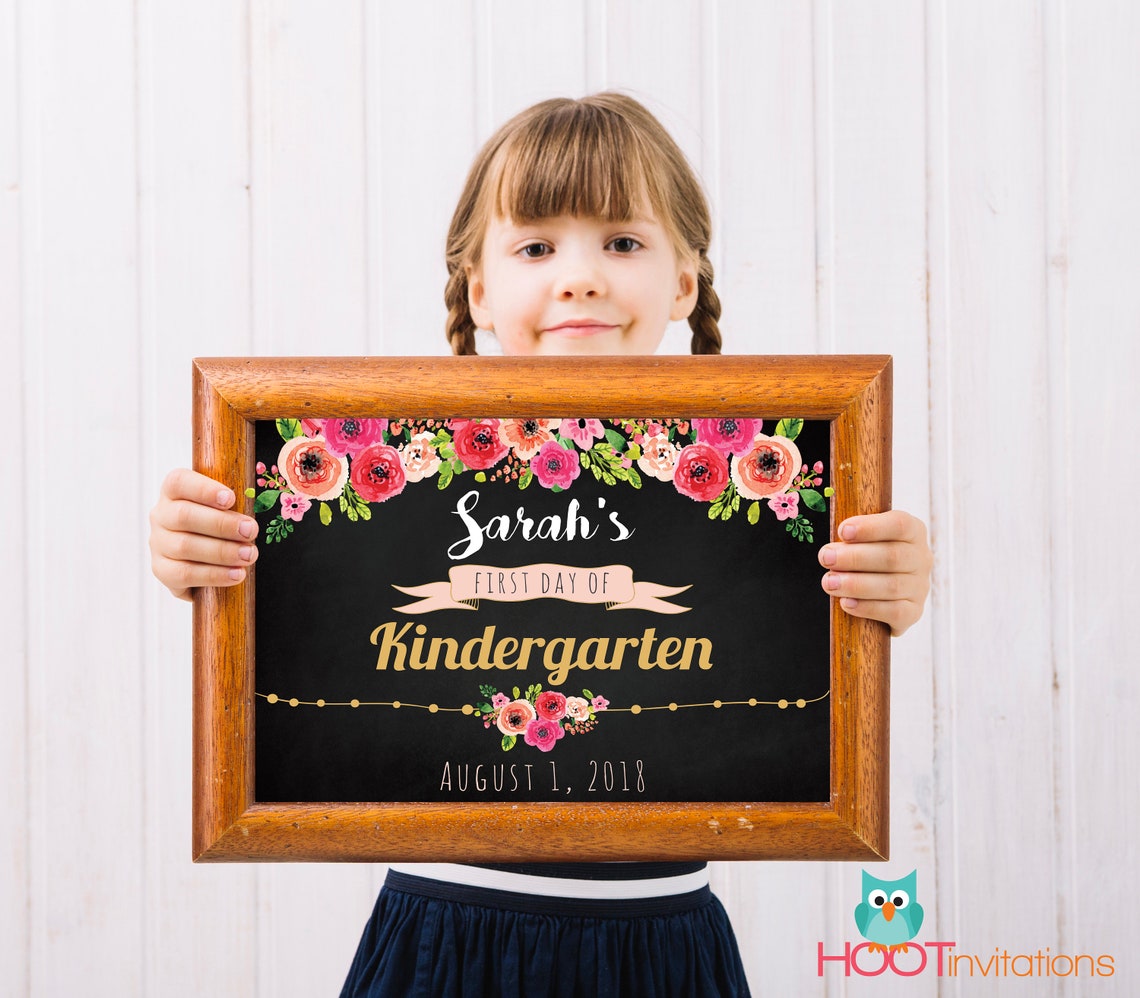 Back to School Sign, First Day of School Sign, 1st Day of School ...