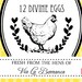 Yellow Egg Carton Labels to Print at Home One Dozen 12 Egg Label - Etsy