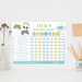 Chore Chart for Kids Video Game Reward Chart Editable Chore - Etsy