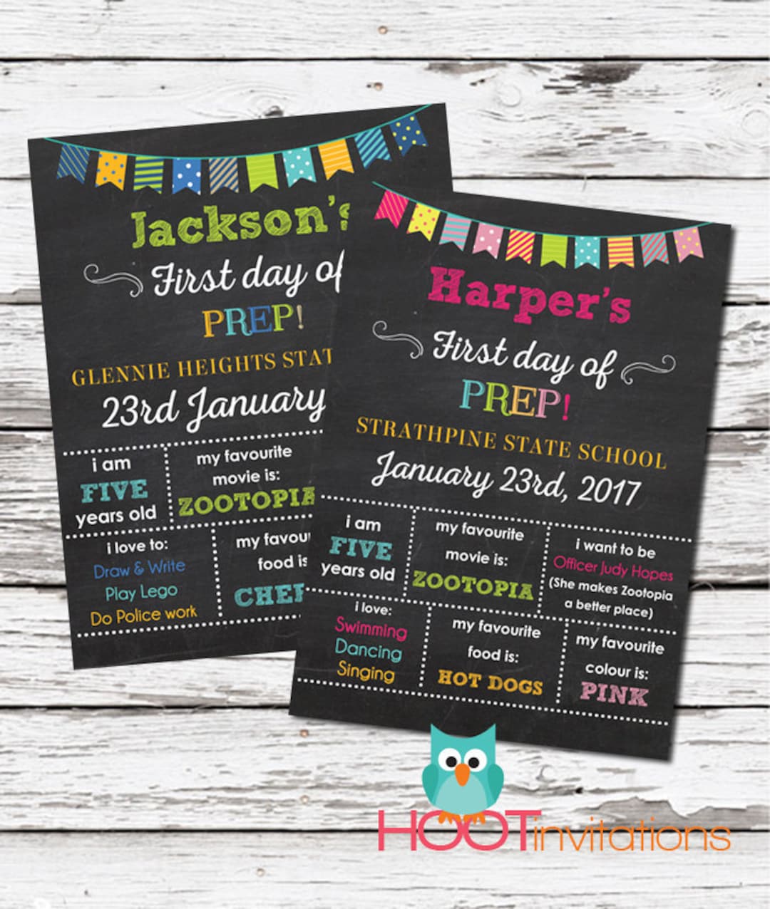 First Day of Prep Sign, First Day of School Sign, Girls Prep School ...