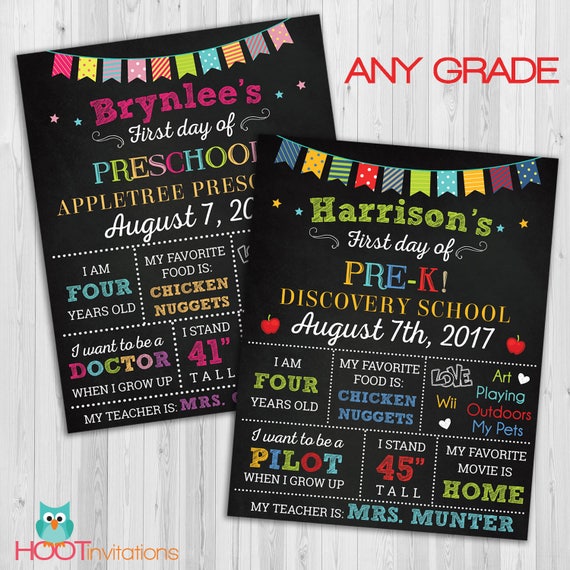 Cartel Del Primer Día De Preescolar Liceo Cristiano Monte Sinaí
