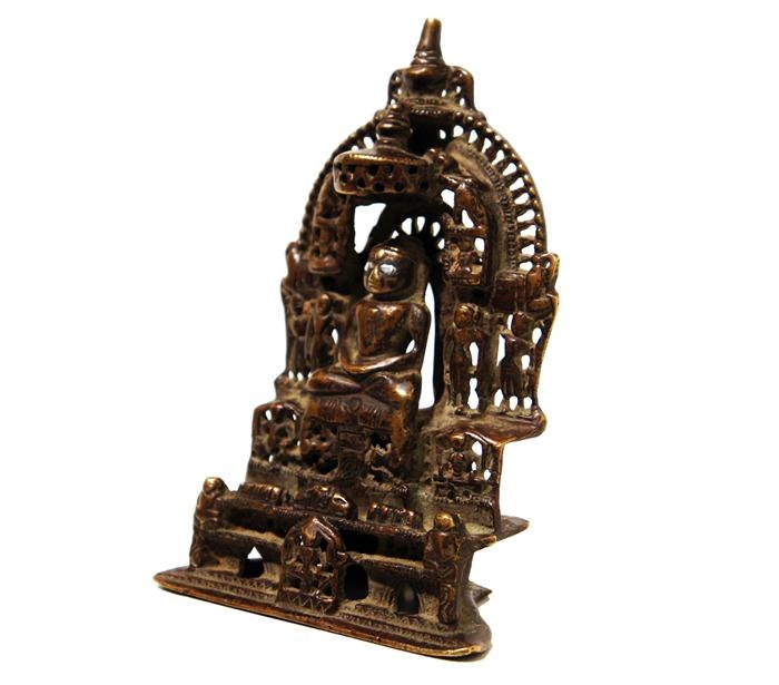 Svetambara Jain Shrine / Altarpiece Featuring 22nd Tirthankara / Jina ...