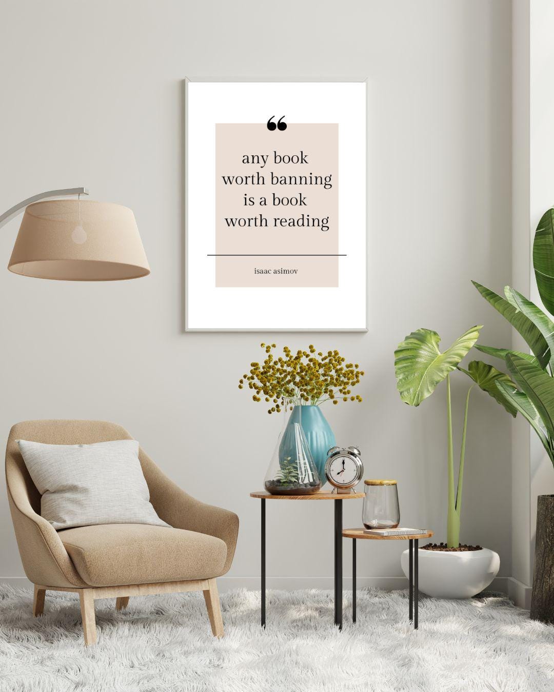 Banned Books Quote Poster: Literary Art Print (18x24 Digital Download ...