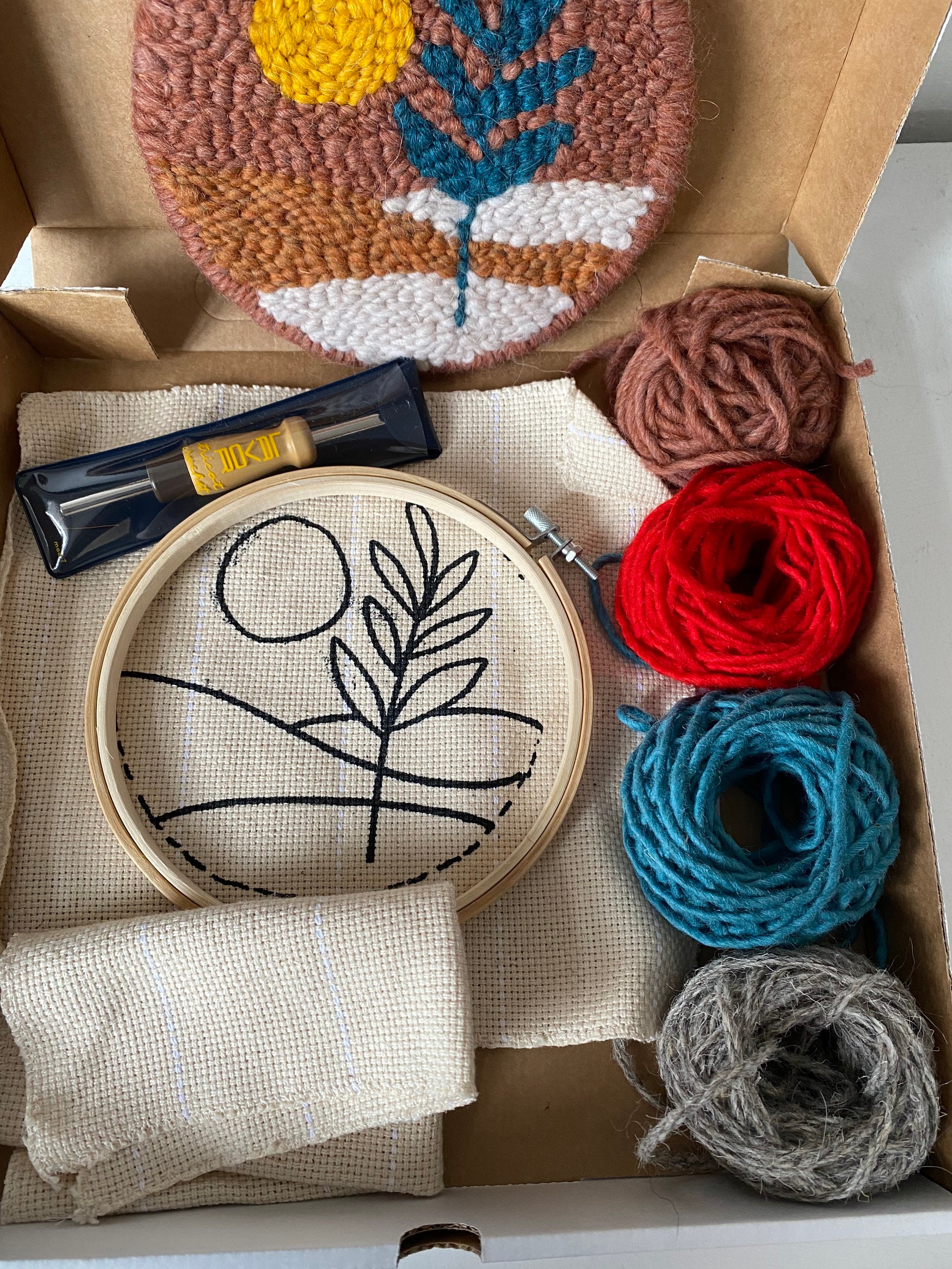 Sun Design Punch Needle Kit Create Your Own Punch Needle - Etsy UK