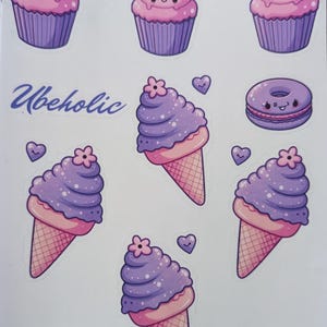 Ube Desserts Sticker Sheets - Choose Your Favorite! - Etsy