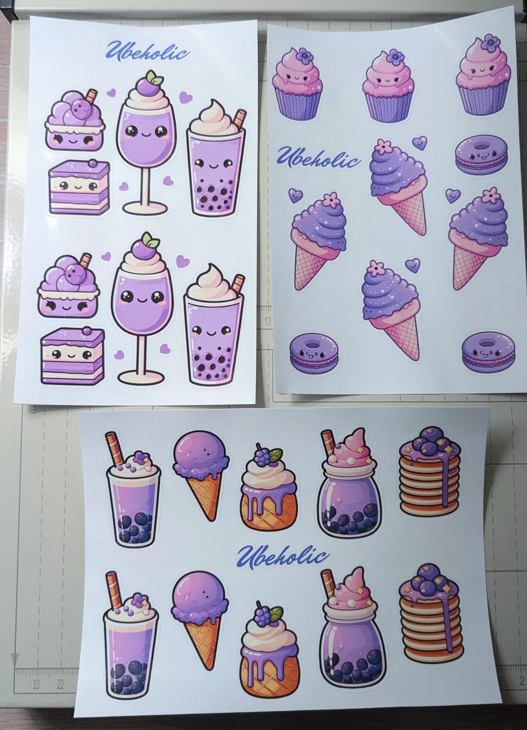 Ube Desserts Sticker Sheets - Choose Your Favorite! - Etsy