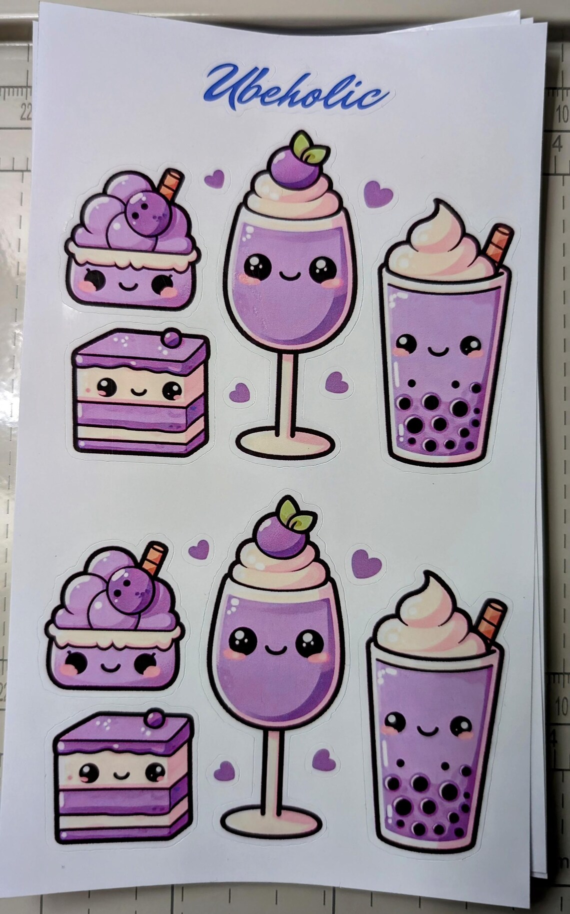 Ube Desserts Sticker Sheets - Choose Your Favorite! - Etsy