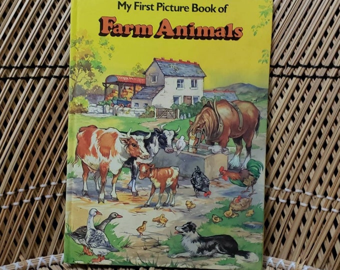 1981 My First Picture Book of Farm Animals Illustrated by Rene Cloke - Etsy