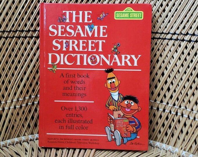 1980 The Sesame Street Dictionary Etsy