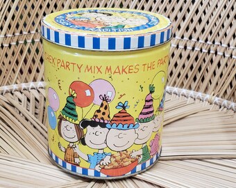 Classic Darling Vintage Chex Party Mix and Peanuts 40 Years of Tradition Peanuts Characters ...