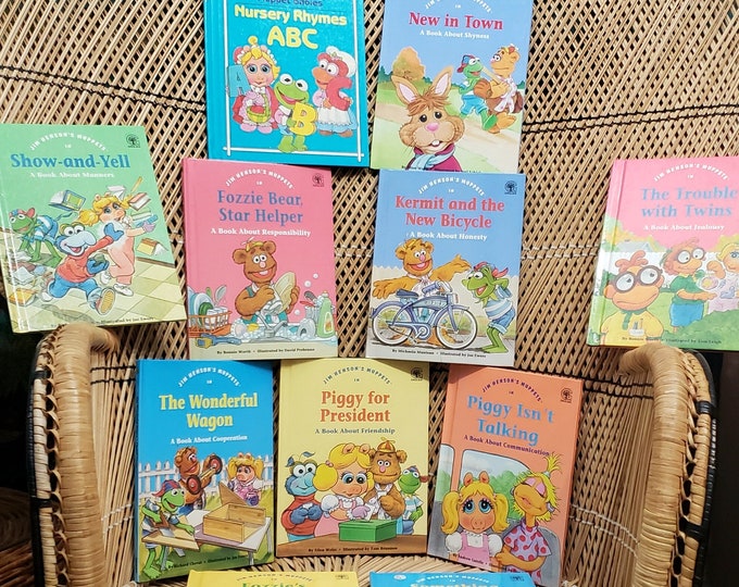 90s Jim Henson's Muppets Books Set of 11 - Etsy
