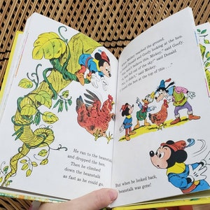 Vintage Mickey Mouse Books Set of 5, Disney's Wonderful World of ...