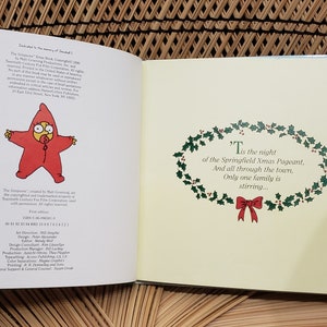 1990 the Simpsons Xmas Book by Matt Groening's - Etsy