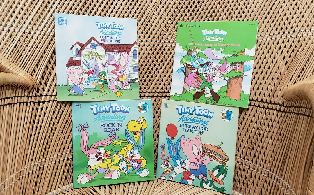 90s Tiny Toons Books Set of 4 Soft Covers - Etsy