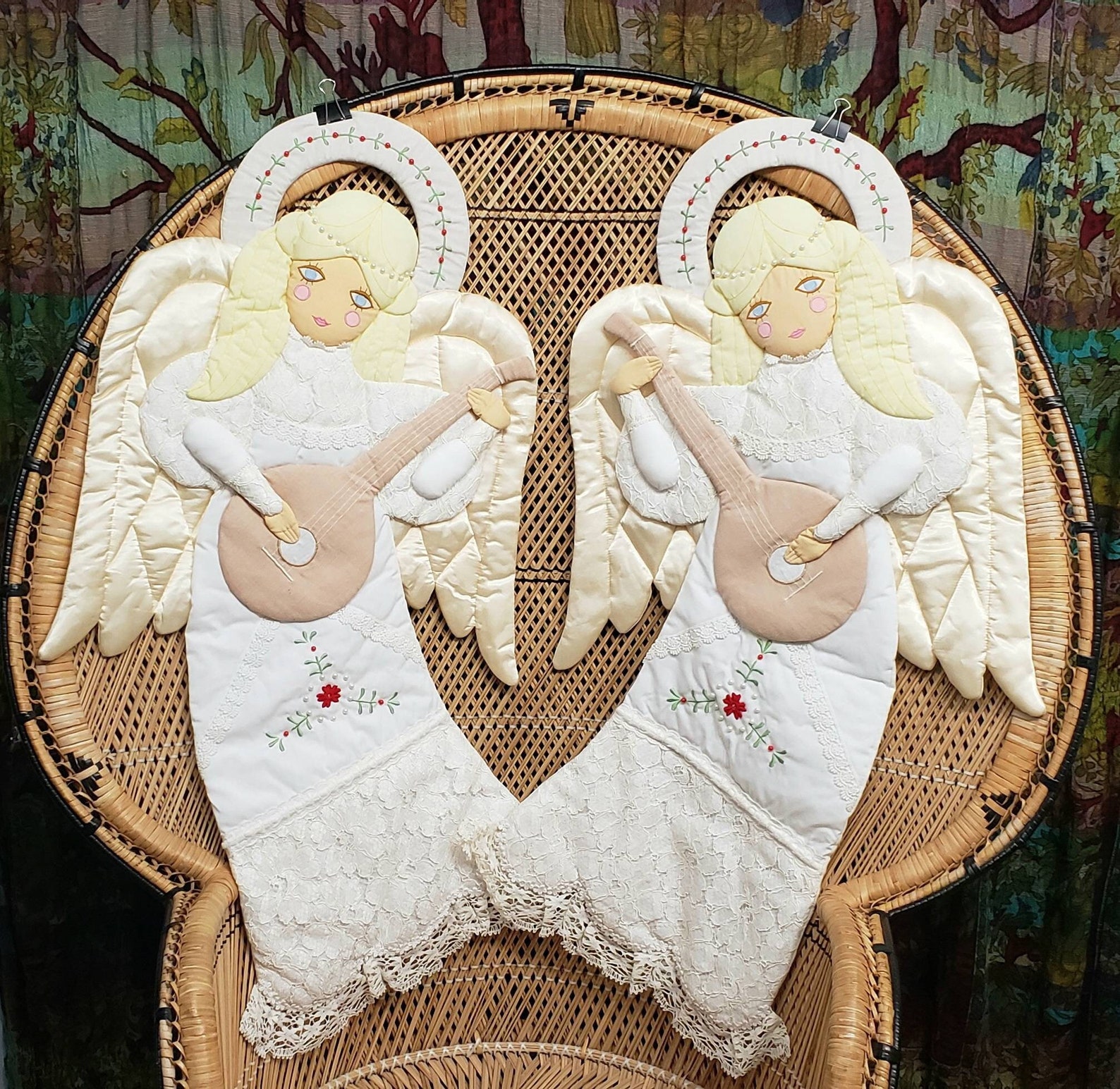 Vintage Angel Wall Hangings by House of Hatten Set of 2 - Etsy