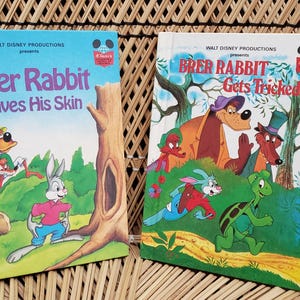 Vintage Brer Rabbit Books Set of 2 Disney's Wonderful World of Reading ...