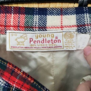 70s Girls Plaid Young Pendleton Skirt, Vintage Young Pendleton Skirt ...