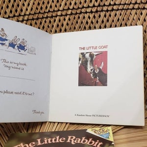 Vintage the Little Rabbit & the Little Goat Books Set of 2 - Etsy