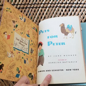 1950 Pets for Peter A Little Golden Book With Full Unused Puzzle at ...