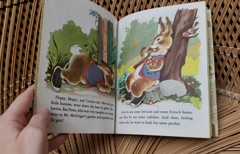 1970 Peter Rabbit by Beatrix Potter A Little Golden Book - Etsy