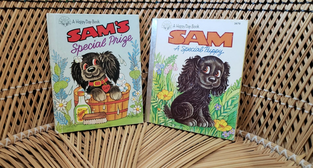 AS IS 80s Sam A Special Puppy & Sam's Special Prize Set of 2 Happy Day ...