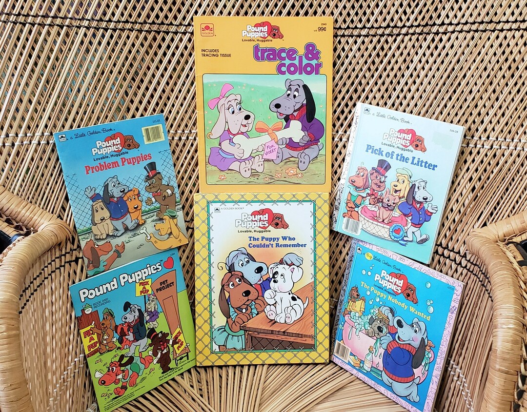 AS IS 1986 Pound Puppies Books Set of 6 - Etsy
