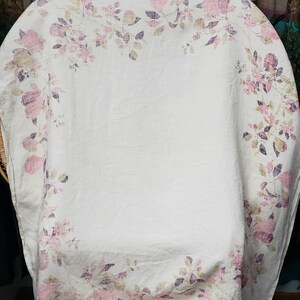 60s Pears Linen Tablecloth by Luther Travis, Vintage Linen Tablecloth ...