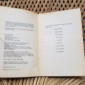 AS IS 1984 Steven Spielberg Presents Gremlins, Paperback - Etsy