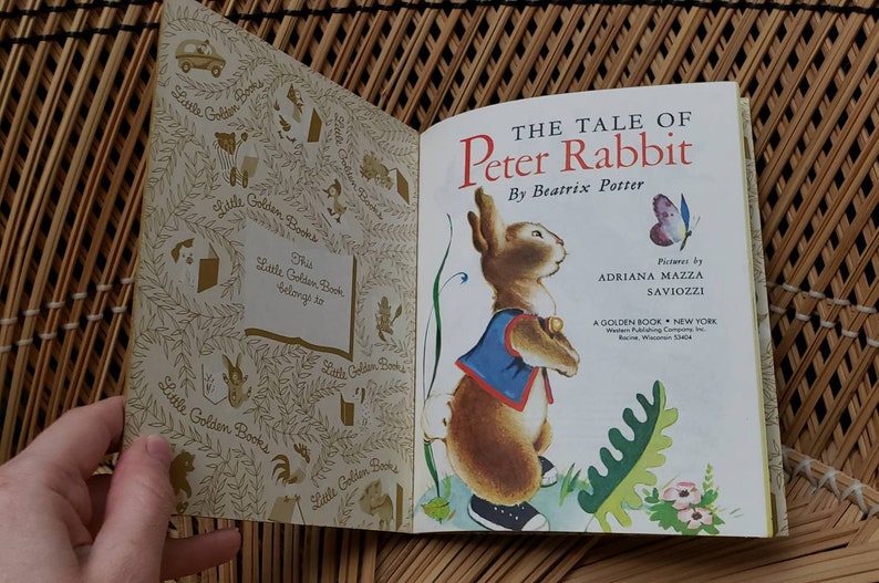 1970 Peter Rabbit by Beatrix Potter A Little Golden Book - Etsy