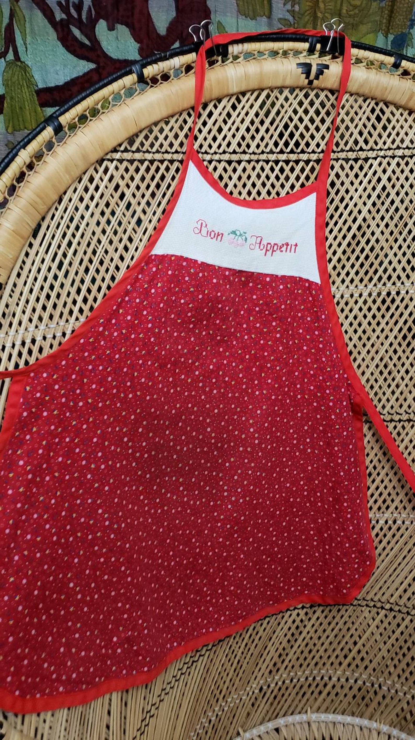 70s Kids Bon Appetit Apron - Etsy