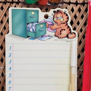 AS IS 1978 Garfield Desk Supplies Set of 9 - Etsy