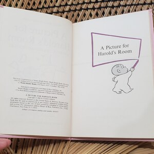 1960 A Picture for Harold's Room by Crockett Johnson an I Can Read Book ...
