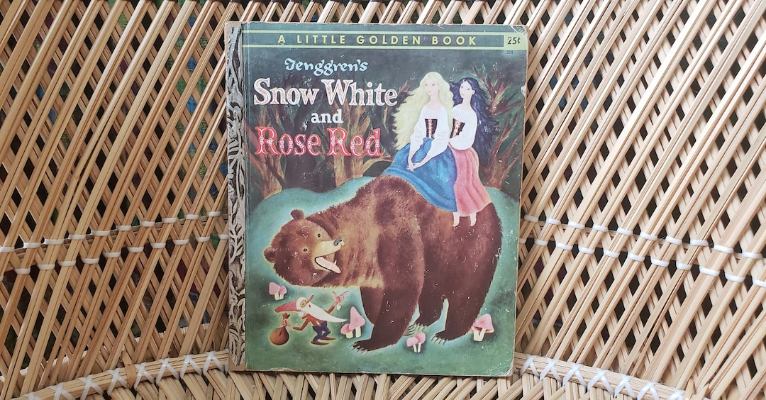 AS IS 1955 Tenggren's Snow White and Rose Red A Little Golden Book 'A ...
