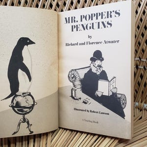 1986 Mr. Popper's Penguins by Richard and Florence Atwater, Paperback ...