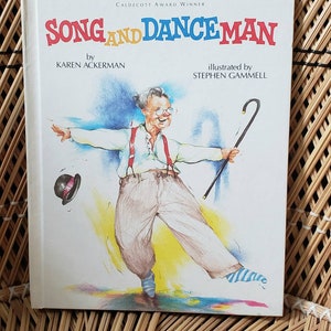 1988 Song and Dance Man by Karen Ackerman, Caldecott Award Winner - Etsy
