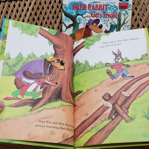 Vintage Brer Rabbit Books Set of 2 Disney's Wonderful World of Reading ...