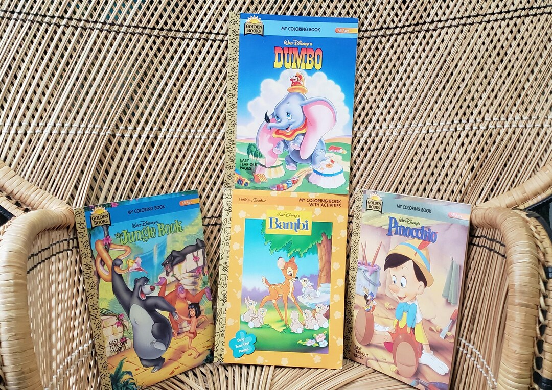 1996 Disney Golden Coloring Books Set of 4, Unused! - Etsy
