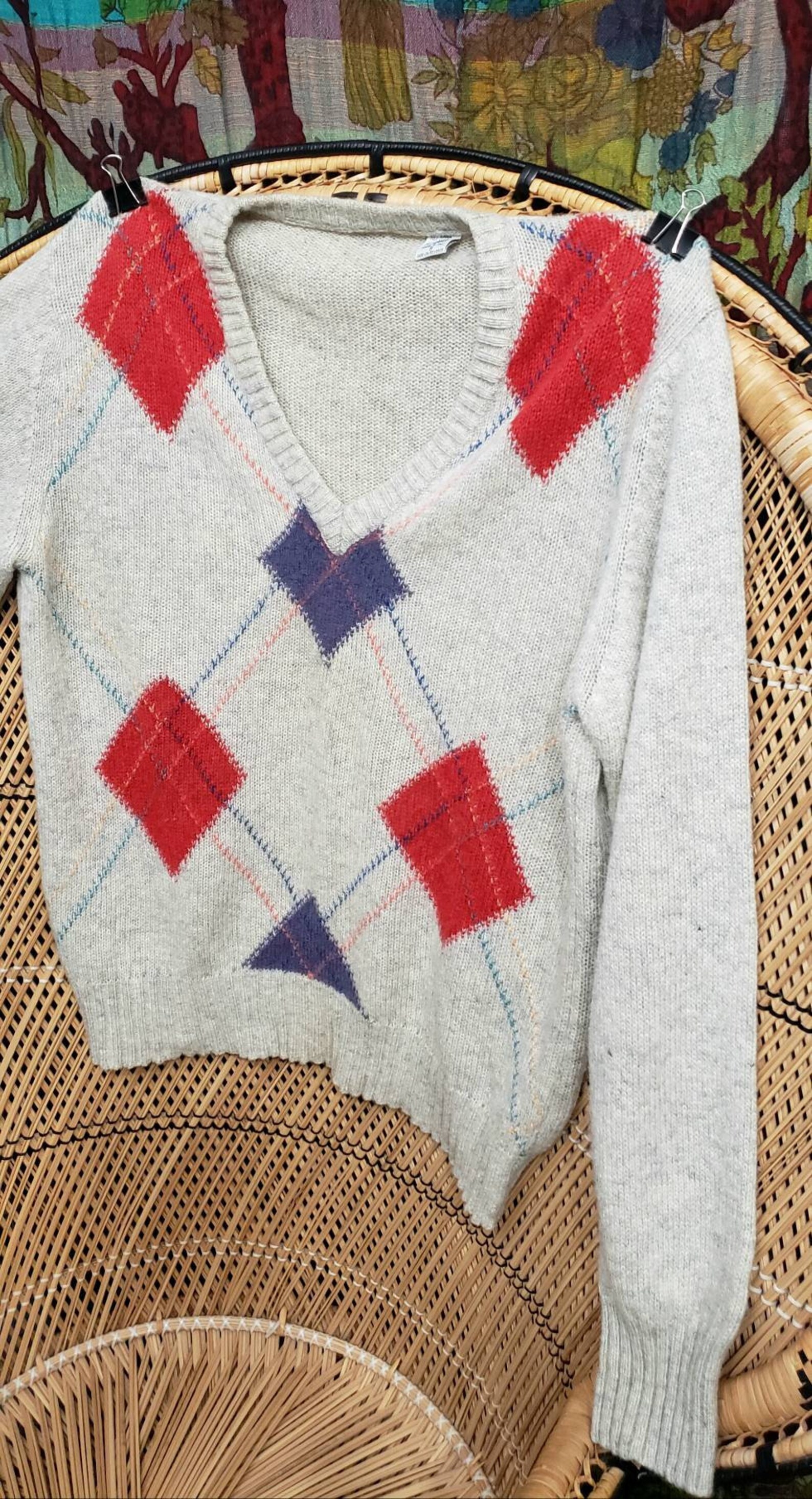 Vintage Mens Italian Lana Wool Sweater LG - Etsy