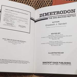80s Dinosaur Books by Elizabeth J. Sandell Set of 2: Tyrannosaurus Rex ...