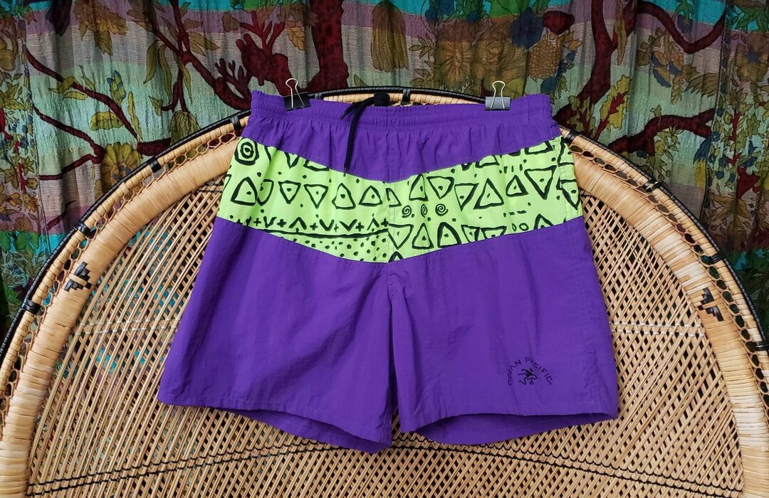 90s Men's Ocean Pacific Swim Trunks, LG - Etsy
