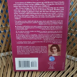 1989 Beverly Cleary A Girl From Yamhill A Memoir Vintage - Etsy