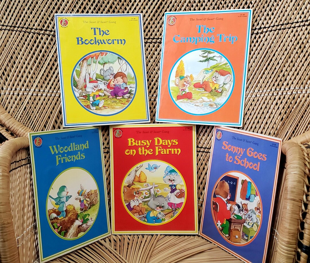 1985 the Sweet & Sweet Gang Books Set of 5, Honey Bear Books - Etsy